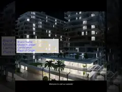 BYMARO 모로코를 위한 사실적인 디테일과 레이저 커팅을 갖춘 1:150 축척 조명 건축 모형