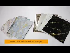 China Interior Decoration Custom High Gloss Marble Uv Sheet 1220*2440*3mm Bamboo PVC Board Waterproof Panel for sale