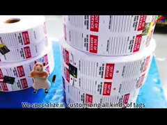 Customized Waterproof Plastic Heft Tag with Standard Size 150*70mm and Thickness 0.35mm for Industrial Safety