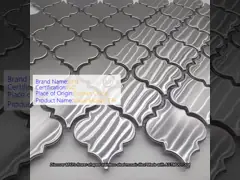 SUS ASTM 201 304 Flower-Shaped Silver Stainless Steel Mosaic Tiles  For Decorative Background Walls KTV Restaurants