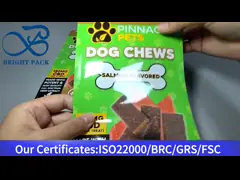 pet snacks stand up pouch