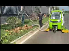 China Electric Leaf Collection Trike Portable Sweeping Suction Equipment for Outdoors for sale