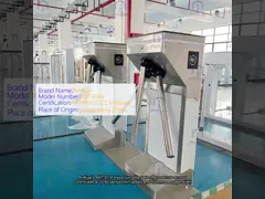 Puerta peatonal de seguridad con lector de tarjetas, entrada y reconocimiento facial, torniquete de trípode para gimnasios y áreas escénicas