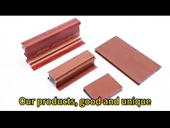 Wood grain aluminum profile