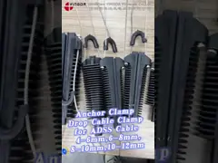 China Plastic PA300 Tension Clamp ADSS Fiber Optical Wire Clamp For Ftth Fiber Cable for sale