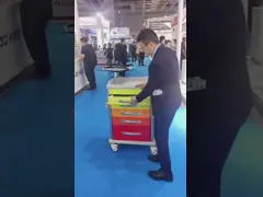 China Aluminum frame emergency cart  Nursing Trolley Crash Medical Cart for sale