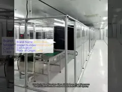 China Softwall Class 10000 Down Flow Cleanroom Booth With LED Light for sale
