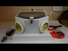 China Two Pen Dental Polishing Sanblaster Oral Cleaning Dental Sandblaster With Cabinet for sale