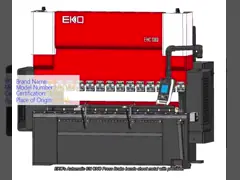 自動板金 CNC プレス ブレーキ 63t 2500mm Da52s DA69T