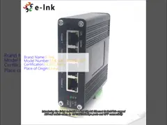 Industrial 4-Port Gigabit Ethernet Switch 10/100/1000Mbps DIN Rail -40°C to 75°C