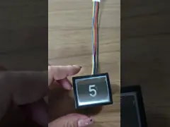 China Elevator Up Button Red Led / Blue Led / Yellow Led Transparent Plastic Characters for sale