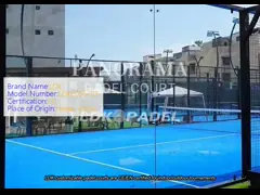 China LDK New Super 360° Panoramic Padel Courts Paddle Court Supplier Latest Design Padel Tennis Court for sale