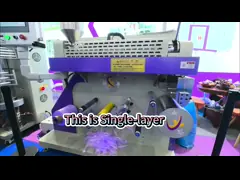 Vorführung der Gießfilmmaschine am Ausstellungsort