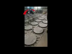 China GGG50 Ductile Iron Round Manhole Cover D400 500x600mm with 40 Tons Loading Capacity for sale