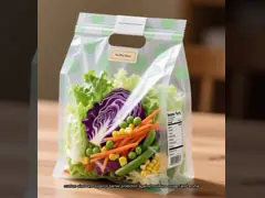 12 Colors ISO 9001 & 22000 Compliant PET/PE Fresh Vegetable Packaging Bag for High-Speed Packaging