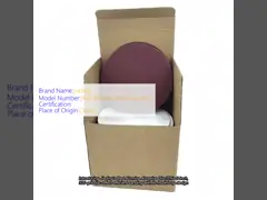 China Red Zirconia Alumina Abrasive Sanding Disc 320 Grits With Hook Loop Custom for sale