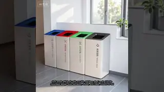 50L Stainless Steel Vertical Sorting Trash Can | Minimalist Indoor/Outdoor Bin for Elevators, Offices & Malls