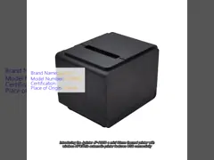 Mini 80 Thermal Printer With Cash Drawer Impulse DC 24V 2A And Wireless NFC Connectivity