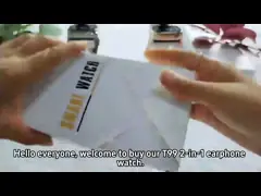 China Heart Rate Sensors Supported 2 In 1 Smart Watch with Bluetooth Headset for sale