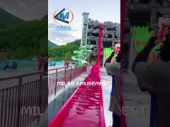 China Adult High Speed Water Slide Equipment 8m Platform Height 400-700cbm/Hour Water Flow FRP Construction for sale