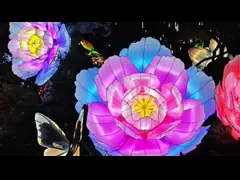 China Handmade Plant Lanterns Outdoor Decorative Lanterns Chinese Style Lanterns for Garden and Patio for sale