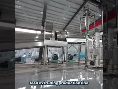 China 240kg/ H 2.5m Small Poultry Pet Feed Production Line Electricity Steam Heating for sale