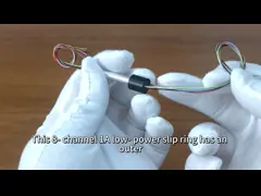 8-channel 1A low-power slip ring with 48V operating voltage and IP40 protection for miniature devices