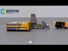 Horizontal 100-300T smart bin auger marine solid hydraulic refuse trash waste garbage compactor