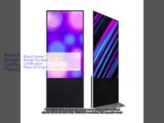 50 Inch Indoor Vertical Capacitive Touch LCD Screen , Picture And Video Interactive Floor Standing Digital Signage Display Screen