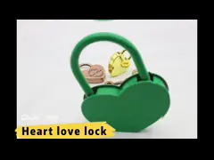 China Bronze Antique Heart Shaped Padlock 39*30.5mm Custom Love Lock OEM ODM for sale