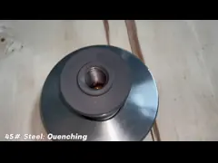 China Heavy-Duty 45# Steel Synchronous Pulley, 2-Groove Precision-Machined Assembly for sale