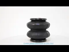 China Rubber Industrial Air Springs Juice Extraction Presses Air Bag 2B7×7P06 Double Convoluted G1/4 M10 for sale