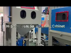 China High Pressure Manual Sandblasting Machine with Turntable Cart for sale