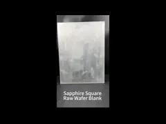 Sapphire Square Raw Wafer Blank for Optical, Semiconductor, and High-Temperature Applications