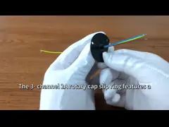 3-way 2A Rotary Cap Slip Ring with 12.4mm Outer Diameter and 19.4mm Length for Compact Dynamic Transmission