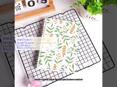 One Subject Standard Spiral Hardcover Notebook Vintage Style Feature