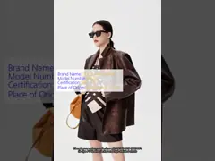 China Autumn Style Tie Dye PU Leather Jacket , Dark Brown High Waisted Leather Shorts for sale