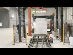 China Fully Automatic Lamination Machine for Fireproof Aluminium Foil Back Gypsum Ceiling Tiles with 1300mm Lamination Width for sale