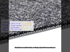 Durable Eco-Friendly Modular Carpet Tiles with PVC Fiber Glass Backing and Tufted Textured Loop Pile