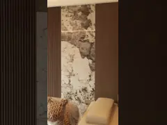 China China bamboo charcoal fiber wood veneer PVC wall board 5mm bamboo wallboard WPC veneer wall panel easy to install pvc wall panel for sale