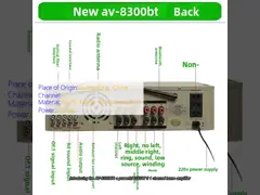 2000W 6 (5.1) Channel Home Amplifier with Plastic Metal Aluminum Alloy Construction