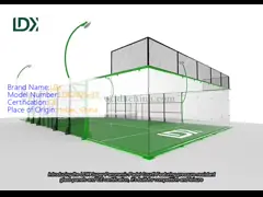 Padel Court Super Panoramic with Pressure Resistant Glass Panels