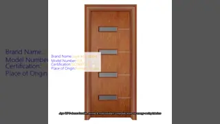 Durable hollow composite WPC Glass Door termite and mold resistant designed for energy saving residential and commercial interiors