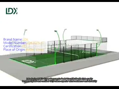 Super Panoramic Padel Court with High Quality Tempered Glass