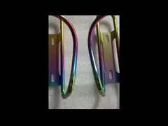 China Lightweight Titanium Alloy Bike Water Bottle Holder with Sandblasted Finish for Mountain and Road Bikes for sale