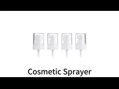 China 24/410 24/410 36/410 UPG Fine Mist Step Shape AS/PP Cap Double Wall Closure Big Head Make-up Setting Mist Sprayer With Half Cap for sale