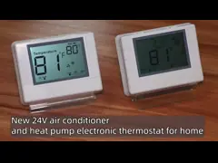 China Riseem LCD Digital Display Wired Room Temperature heating thermostat Temperature Control Ranges 44°F 90°F for sale