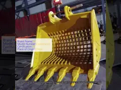 Customized Skeleton Excavator Bucket For CAT 330 Excavator Screening Net Attachment