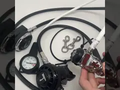 China Short Hose Sidemount Scuba Diving Regulator Set Customizable For Underwater Diving for sale