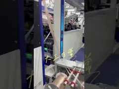 Fully automatically crease-free sheet feeding paper bag making machine